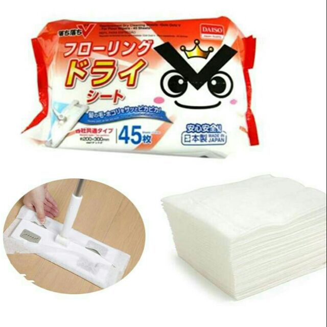Dry Floor Wipes 45 Sachet, Floor Wipes Daiso | Shopee Malaysia