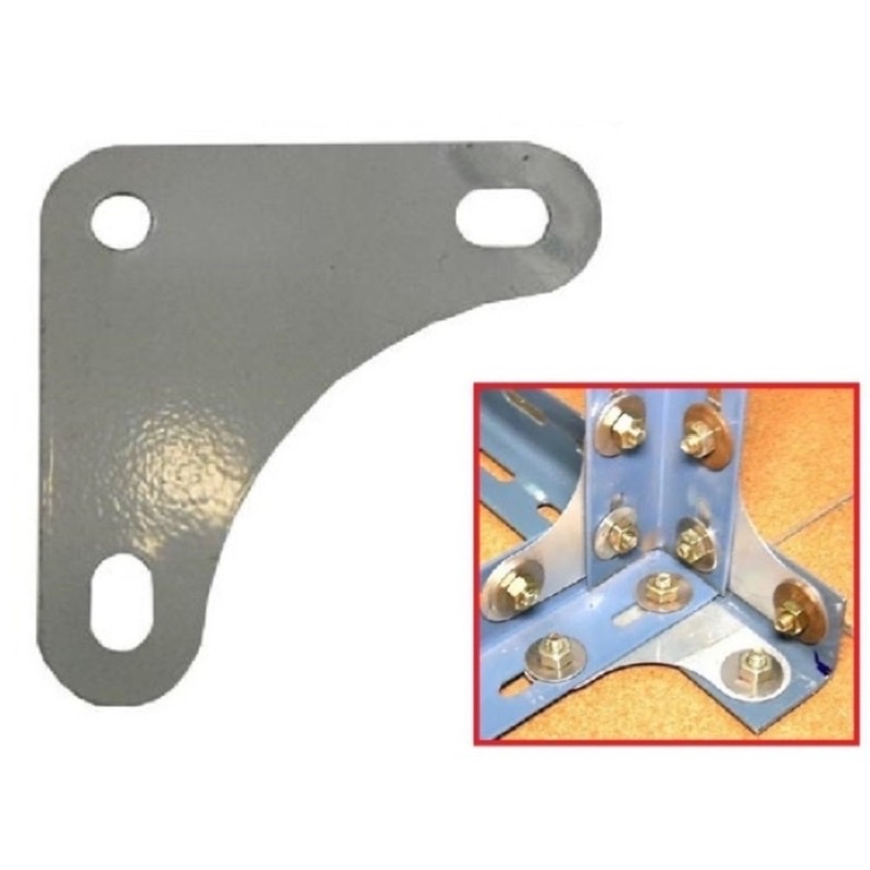Corner Plate for Slotted Angle Bar / Bracket Besi Rak Lubang | Shopee ...