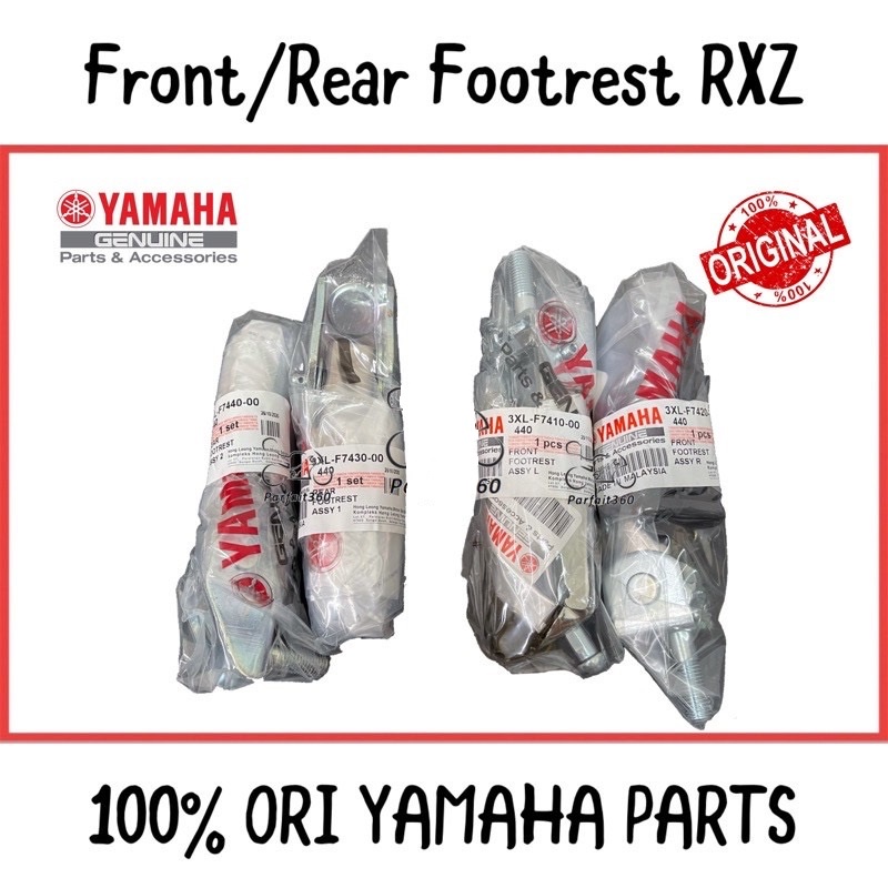 YAMAHA RXZ FRONT REAR FOOTREST PEMIJAK KAKI DEPAN BELAKANG TEMPAT PIJAK ...