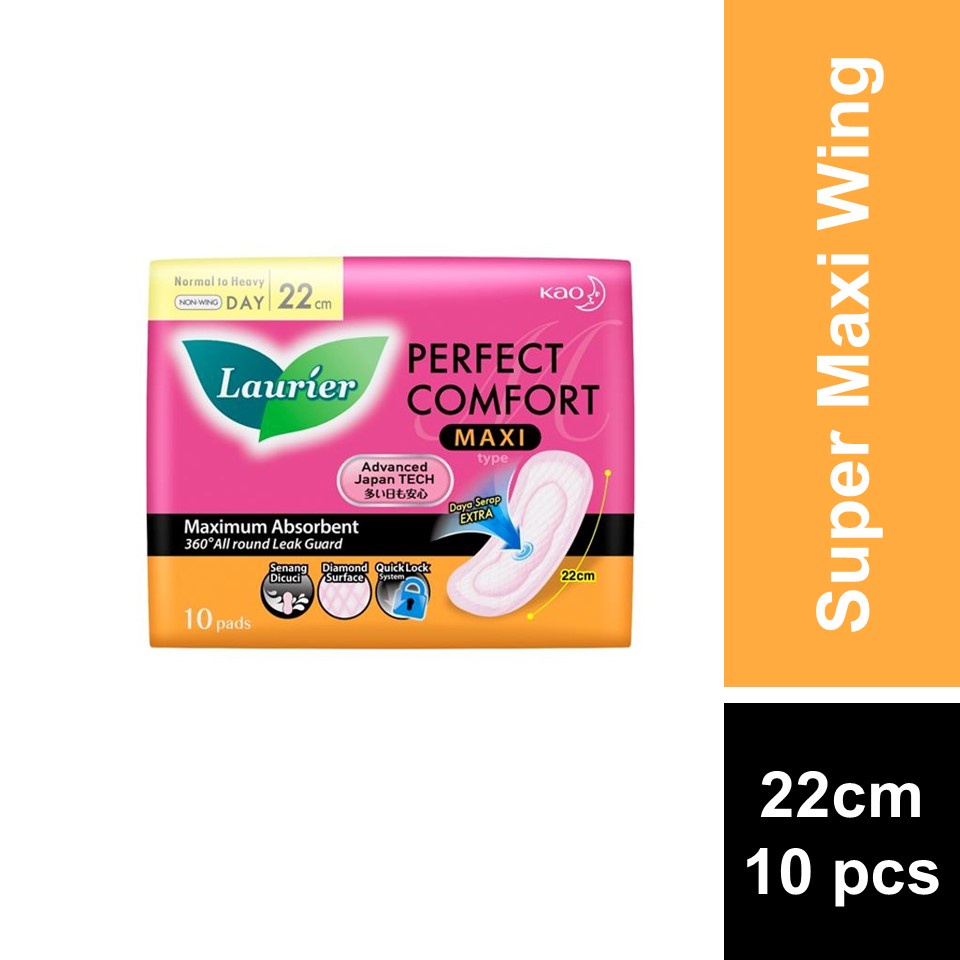 LAURIER Super Maxi (22cm x 10s) | Shopee Malaysia