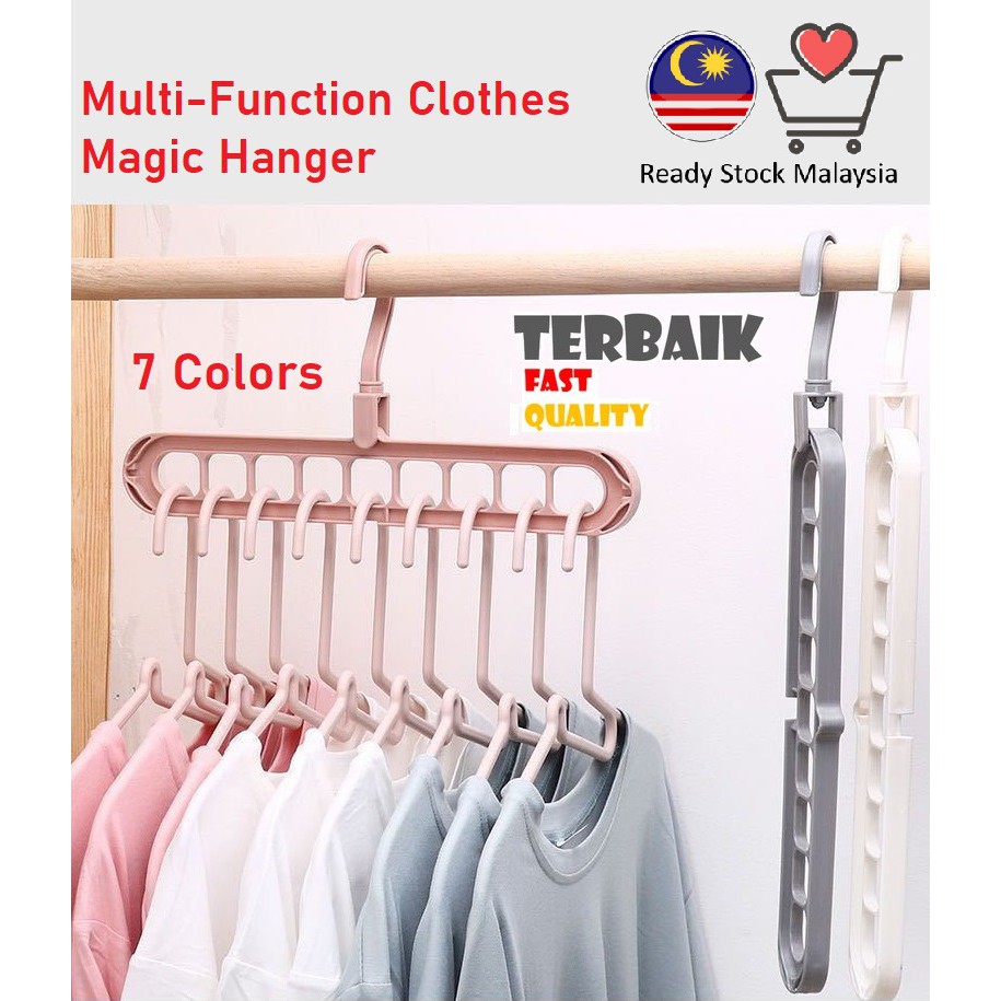 Multi-function Clothes Hanger, Clothes Organizer & drying Racks ...