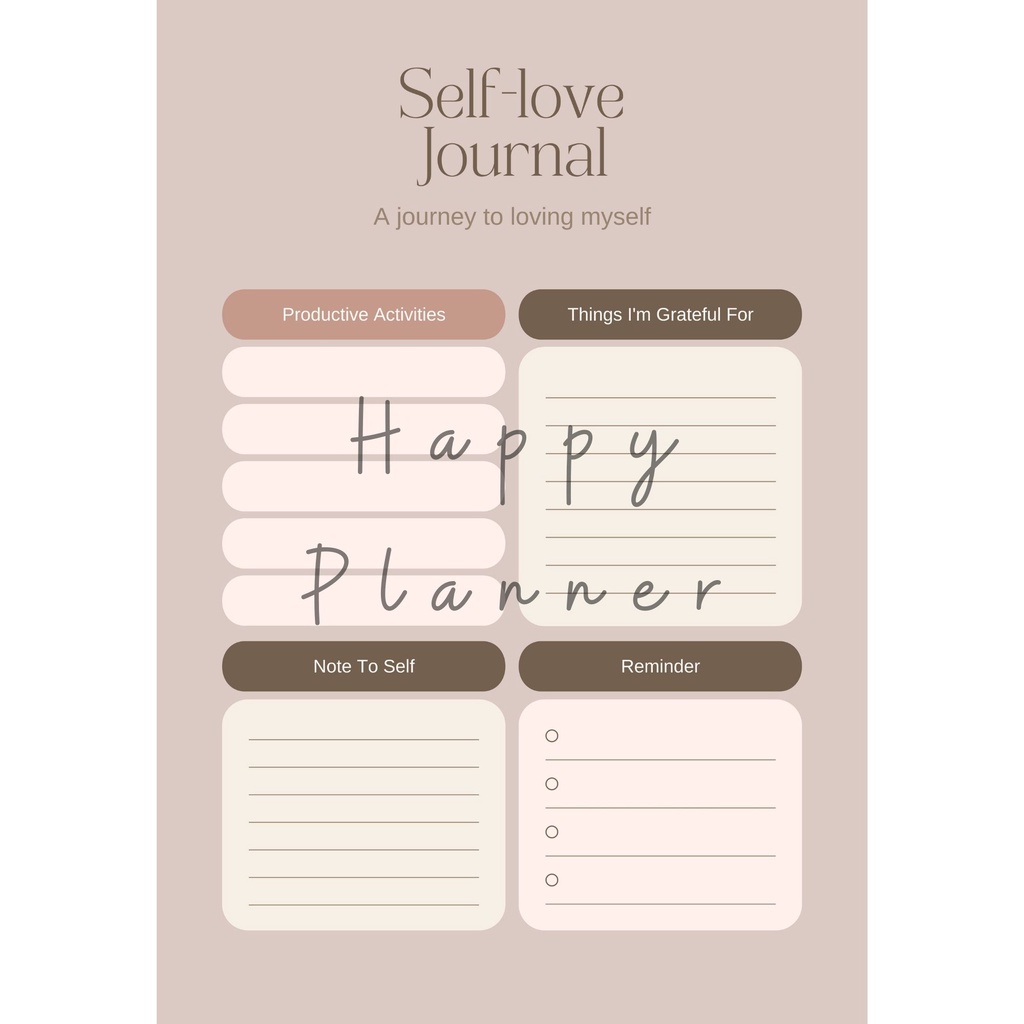 19_ PDF Printable Refill Binder Contents – Self love Journal | Self ...
