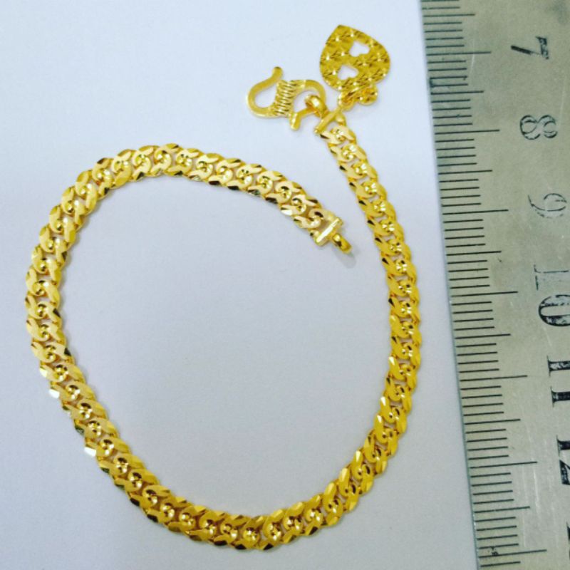 rantai tangan kelisa padu emas 916 tulen | Shopee Malaysia