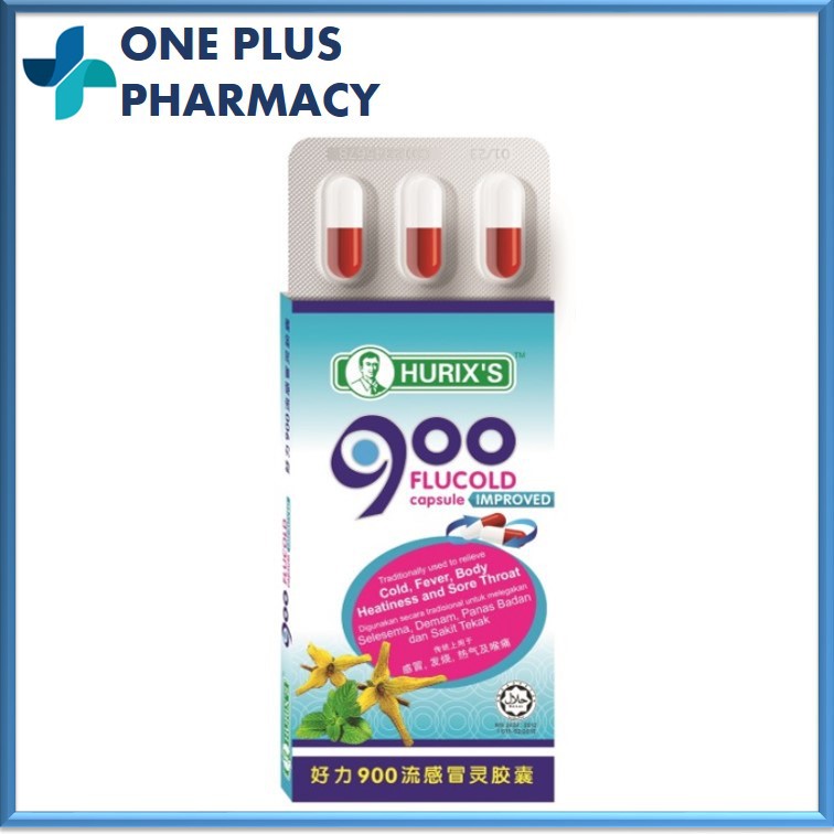 Hurix's 900 Flucold Capsule 9's [EXP 09/2026] | Shopee Malaysia