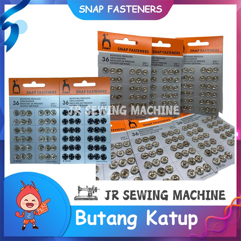 Butang Ketip Butang Katup/ Snap Fasterner / Snap Button / Pony snap ...