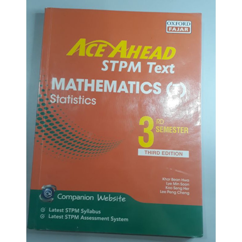 (Second hand) STPM Mathematics T Sem 3 Reference Book | Shopee Malaysia