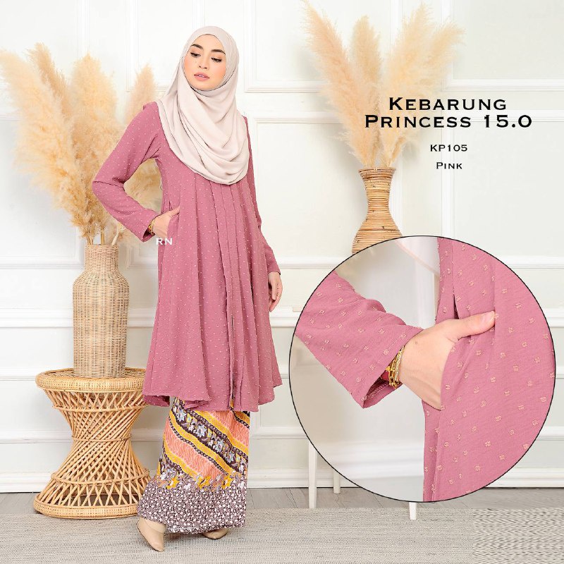 Kebarung Princess Kebaya Labuh Muslimah Longgar Kebarung Tunang Nikah ...