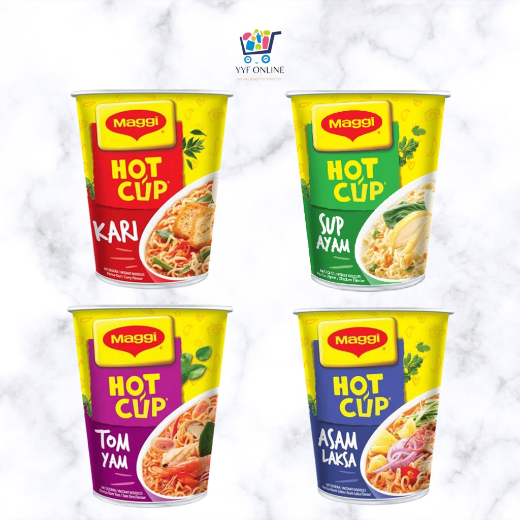 [STOCK READY] Nestle MAGGI Mee Hot Cup Curry/ Chicken/Tom Yam (61g ...