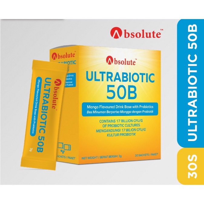 ABSOLUTE ULTRABIOTIC 50 BILLION CFUs [30's/2x30's] A'SOLUTE ASOLUTE ...
