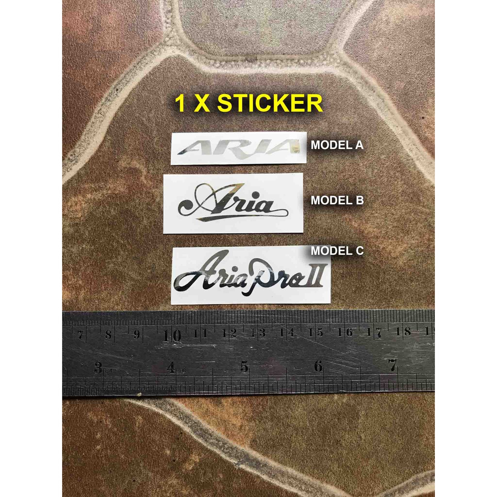 Guitar Aria Pro II Head stock Sticker Paste Electric Not Decal Acoustic ...