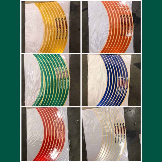 Sport rim sticker (Motor GP)for all sport rim use | Shopee Malaysia