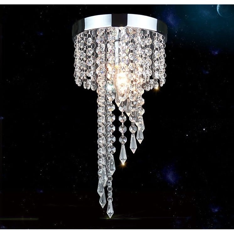 Modern Mini Crystal Chandelier Ceiling Lamp Lampu Siling Pendant Light ...