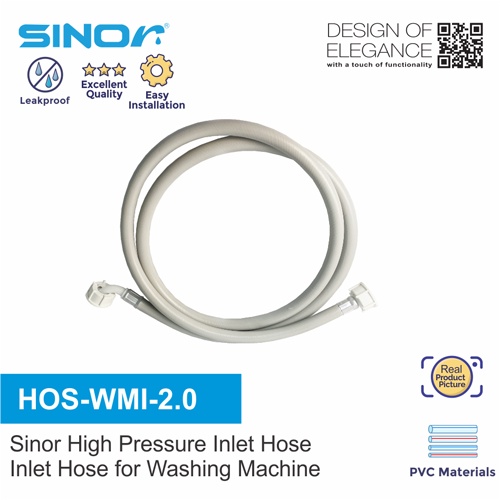 Sinor HOS-WMI/2.0 Washing Machine High Pressure Inlet Hose Hos Masuk ...