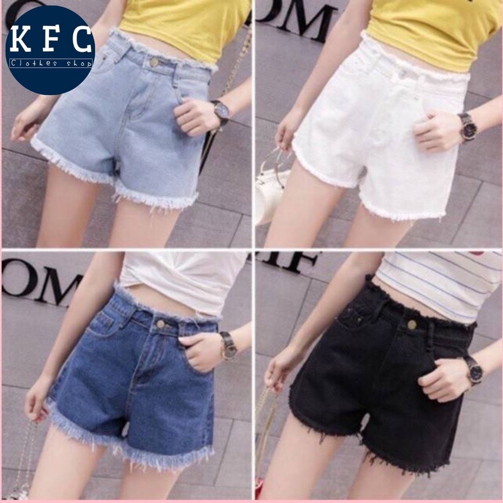 KFC Korean Style High-Waisted Jeans Shorts To Wear Chic Looks Cute A ...