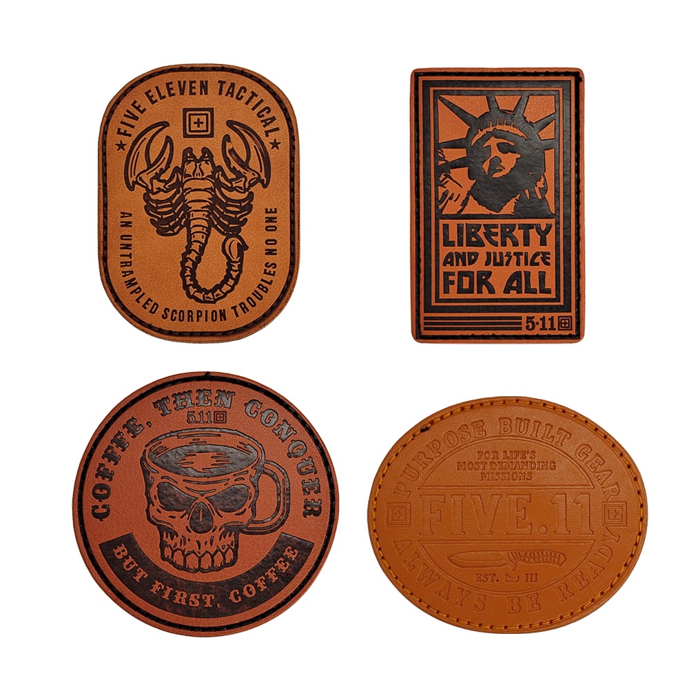 PU Leather Material 5.11 Velcro Tactical Morale Badge Patch Outdoor ...