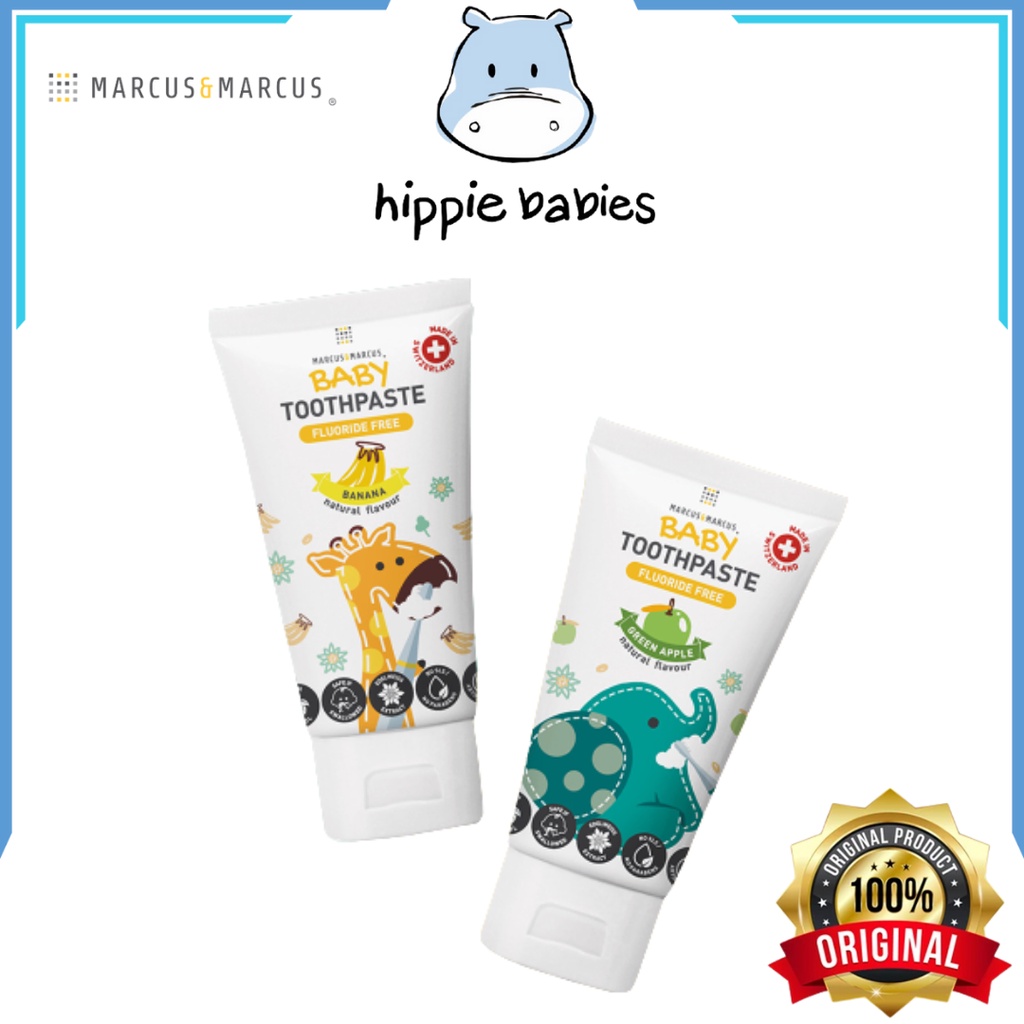 Marcus & Marcus Baby Toothpaste (FluorideFree) (Exp: 10/2024) | Shopee ...