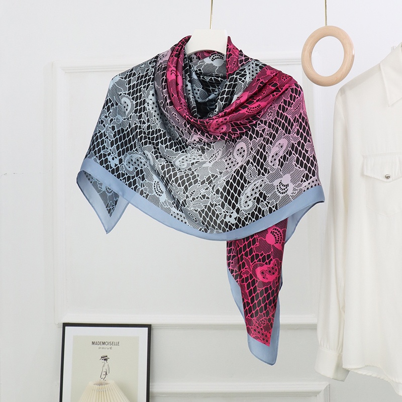 LISA Fashion Scarf Square Scarf Musilim Bawal Printed Scarf women Lady ...