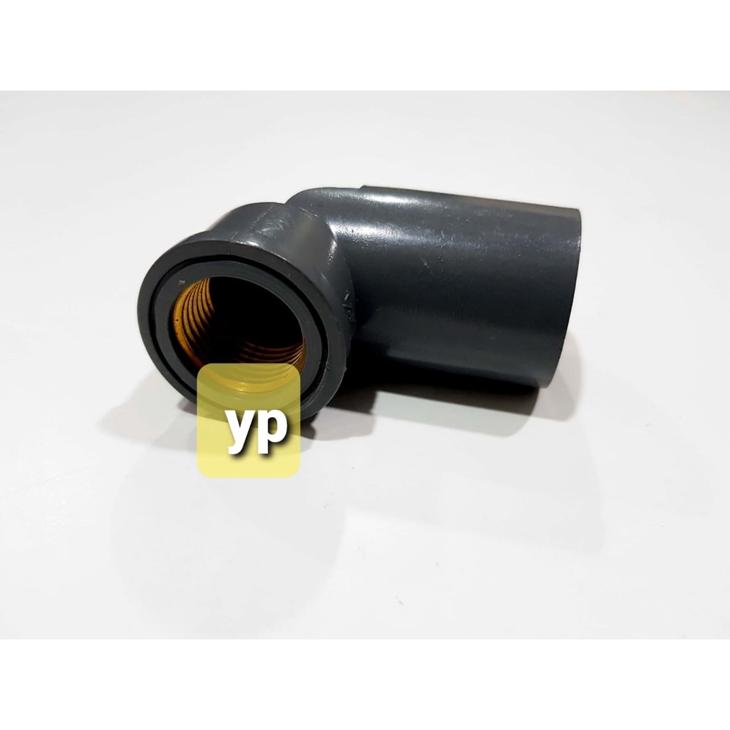 Brass threaded PVC Pipe fittings joint connector PVC PT/Elbow 3/4 " x 1 ...