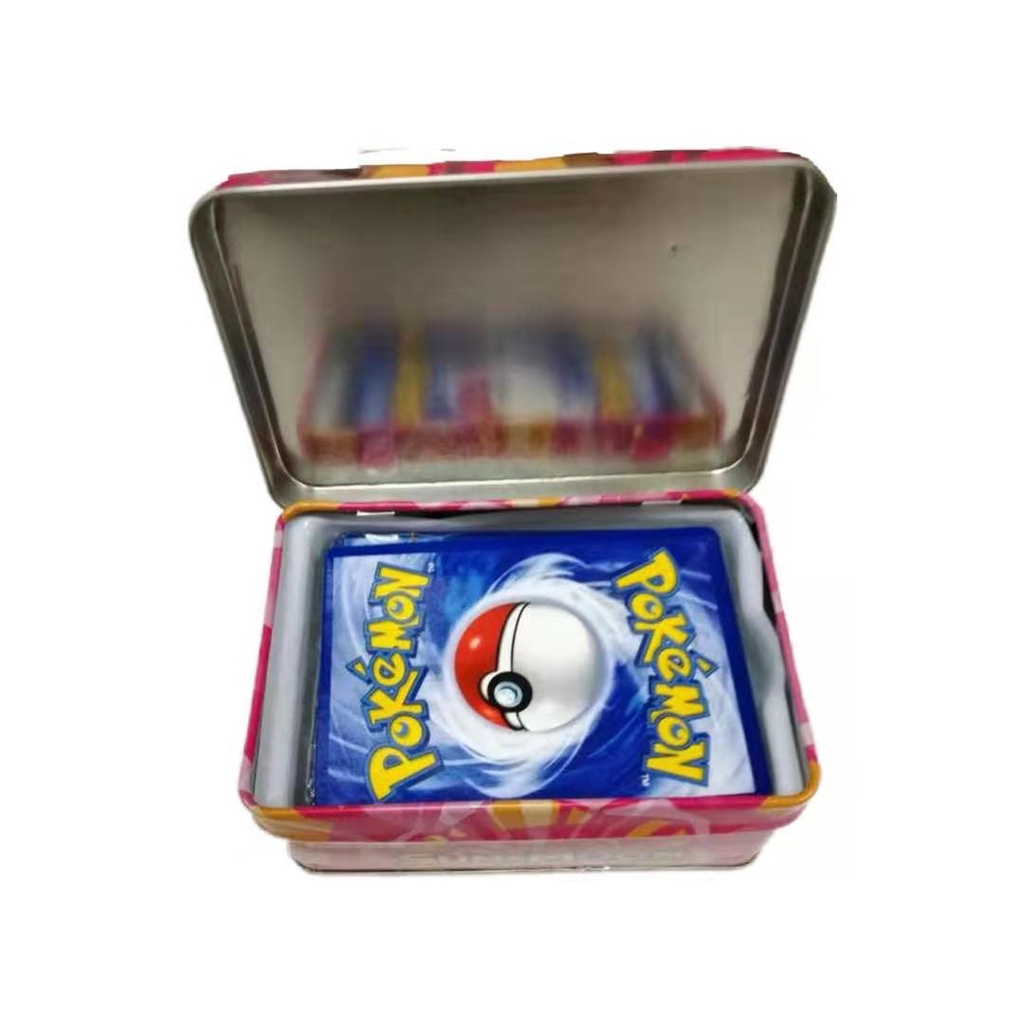 Pokemon Card Metal Box 10.5cm Game Cards Toy Scarlet Violet Paldea ...