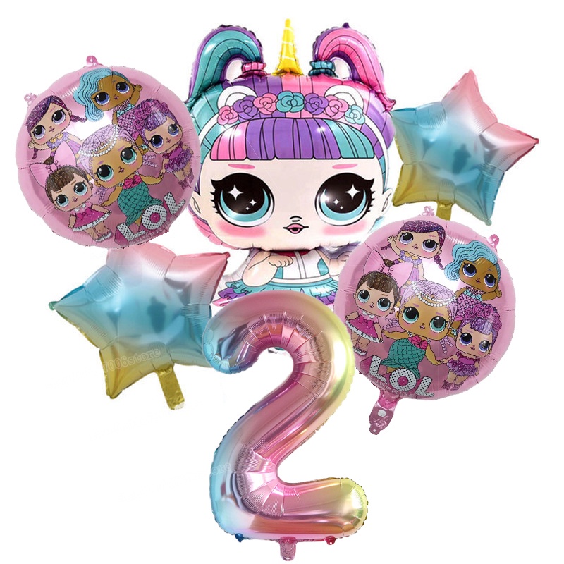 LoL Surprise Doll Balloon Girl Birthday Party Decoration Children's ...