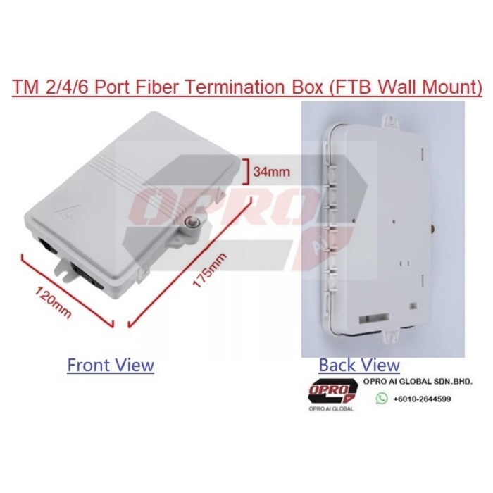 [OUTDOOR 2/4/6 Port] TM-Passed FTTH FTB Wall Mount Unifi / Fiber ...