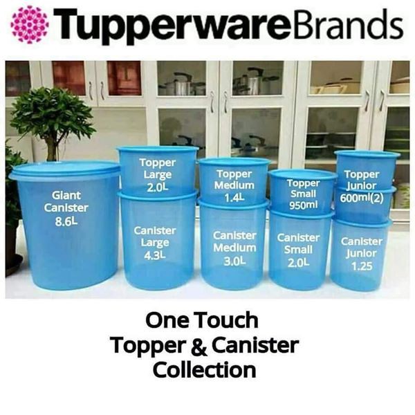 Loose Item (1pc) Tupperware One Touch Topper & Canister Set | Shopee ...