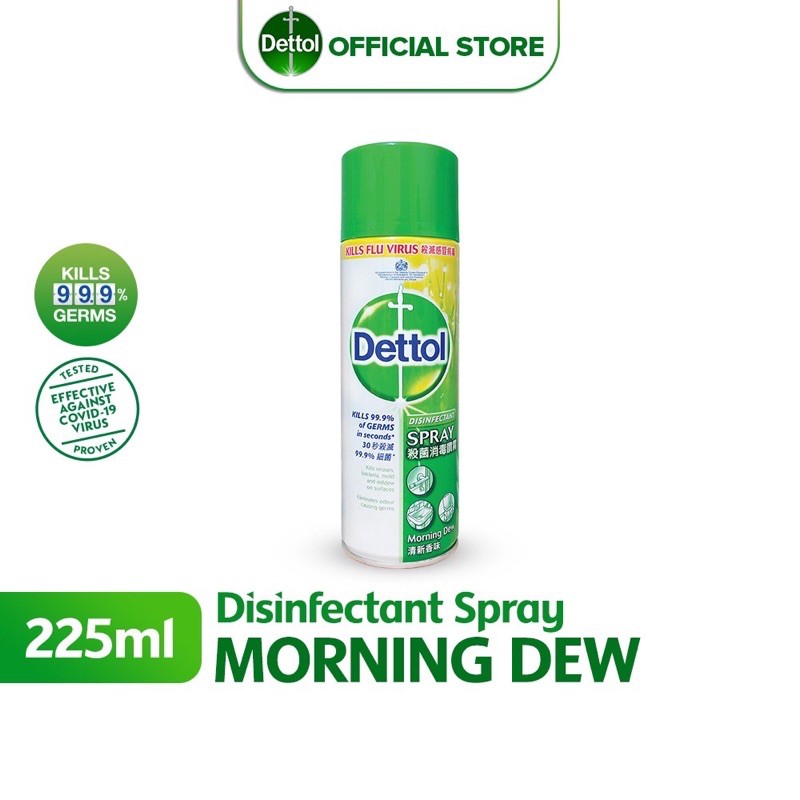 Dettol Disinfectant Spray Morning Dew/Crisp Breeze 225ml | Shopee Malaysia