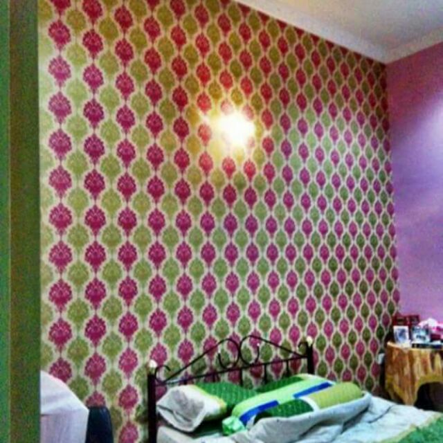 Kerawang Pink Gold Pvc 2D wallpaper Kertas dinding KYK | Shopee Malaysia