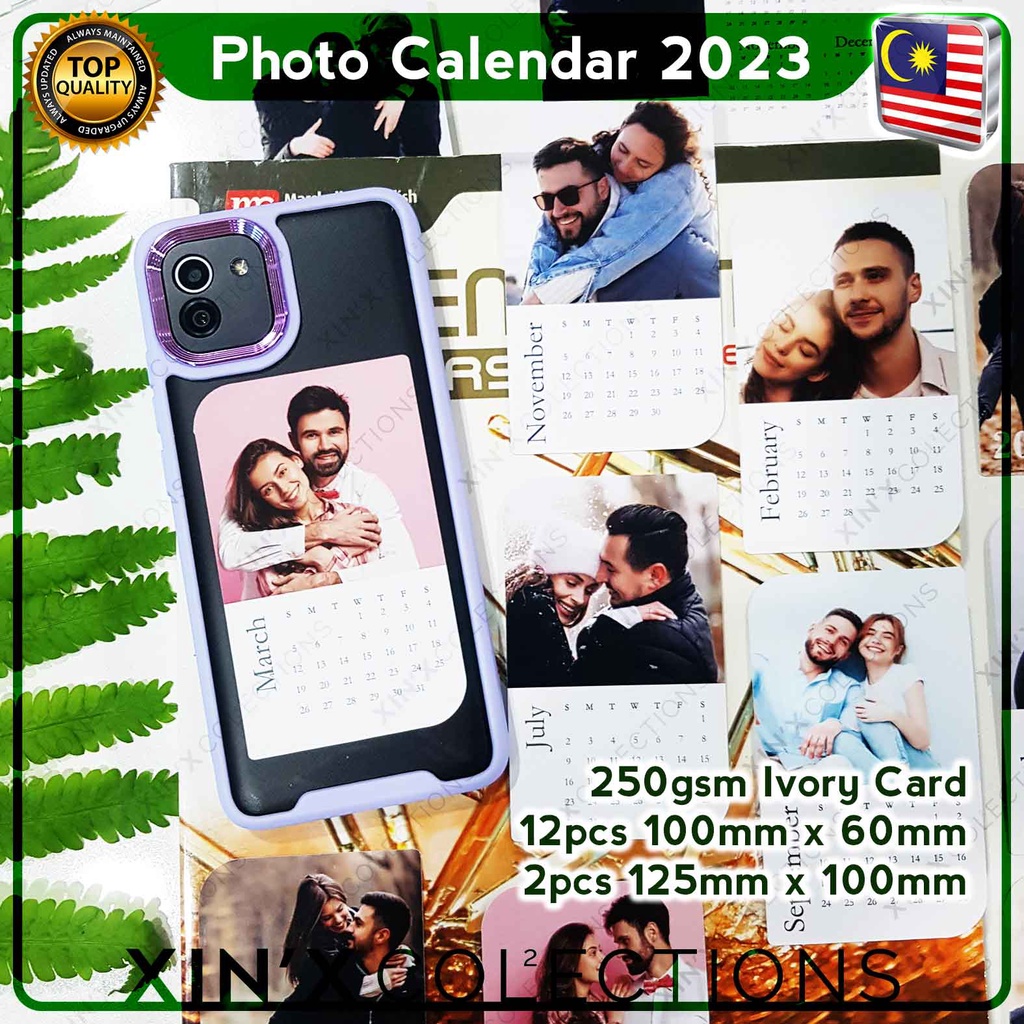 Photo Bookmark Calendar 2023 Kalendar Personalized Customized Phonecase ...