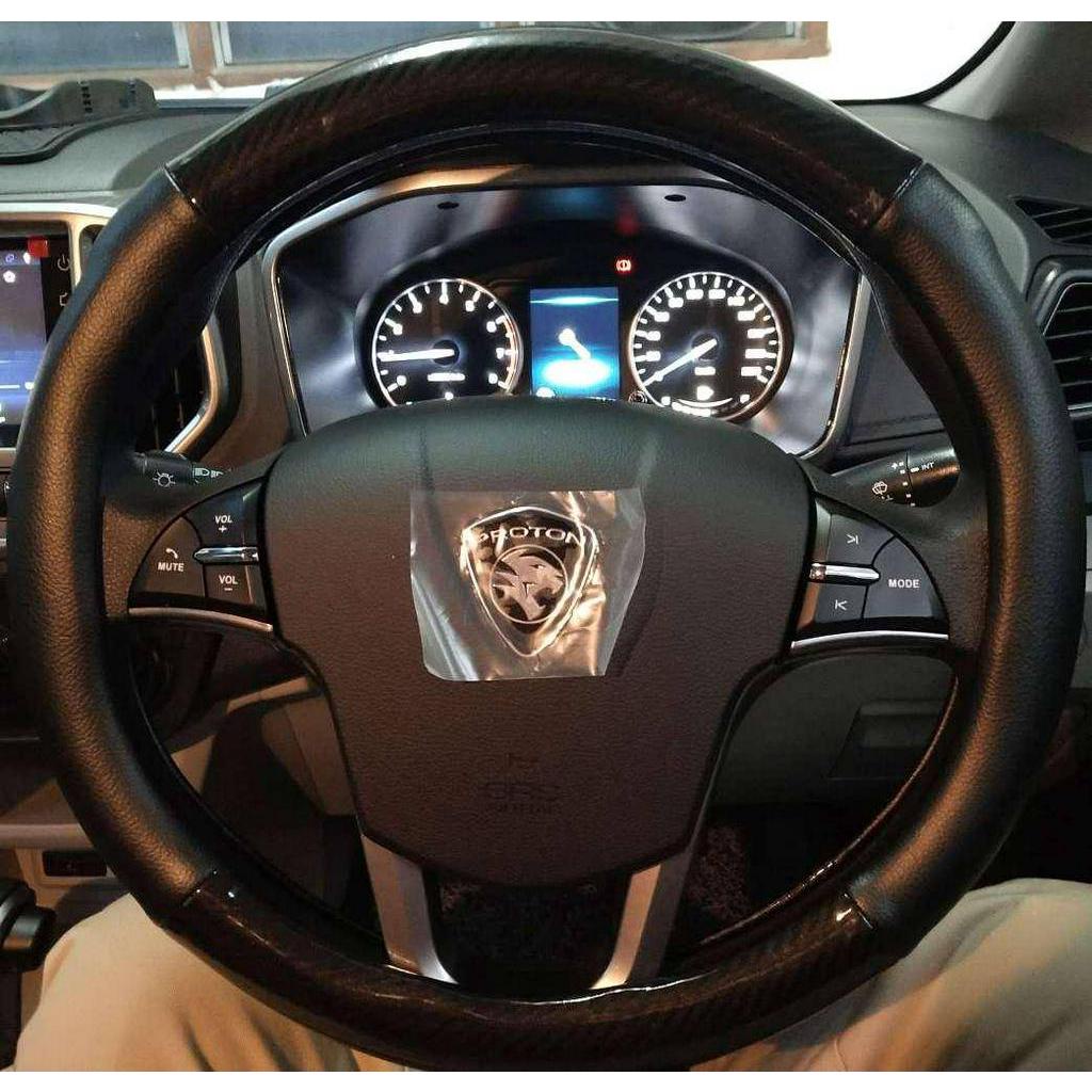 [MGOAL]Proton Carbon Fiber Steering Wheel Cover Penutup Stereng X70 ...