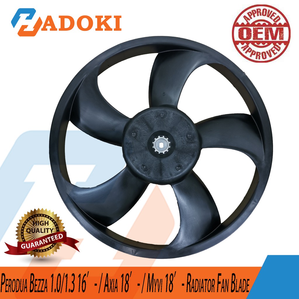 FAN BLADE Perodua Bezza 1.0,1.3 2016'- / Axia 2018'- / Myvi 2018 ...