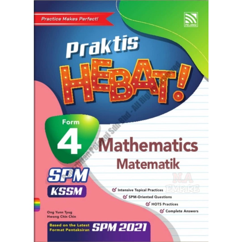 Praktis Hebat KSSM 2021 Form 4 Mathematics/Matematik | Shopee Malaysia