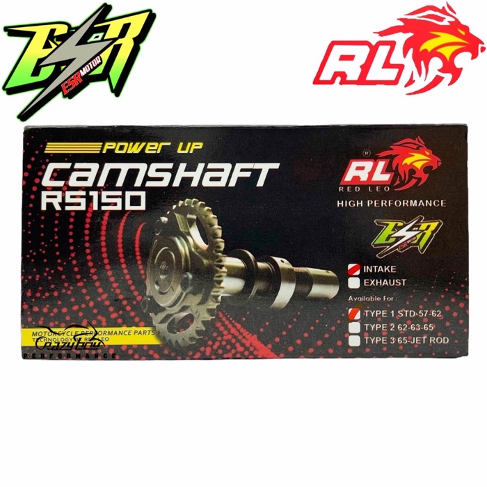RED LEO 100% ORIGINAL RS150 RACING CAM SHAFT CAMSHAFT RACING TYPE 1 2 3 ...