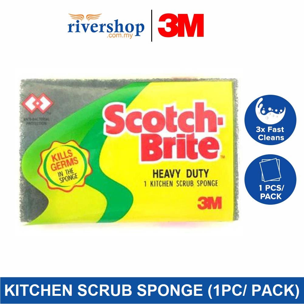 3M Scotch Brite 42-5 Kitchen Scrub Sponge (1PC/pack) | Shopee Malaysia