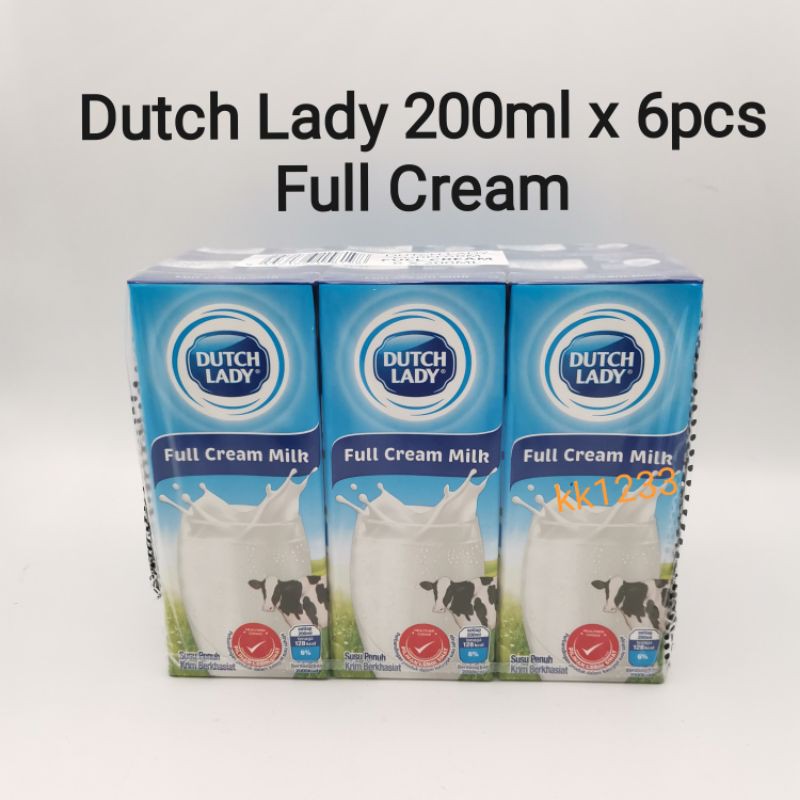 Dutch Lady Susu UHT Kotak | UHT Milk 200ml x 6pcs | Shopee Malaysia