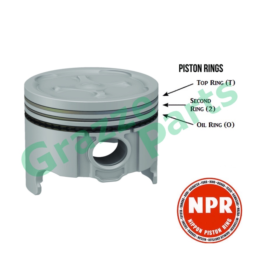 NPR Piston Ring Set SDN31017ZZ for Nissan UD Truck Lorry Bus 6.8 ND6T ...
