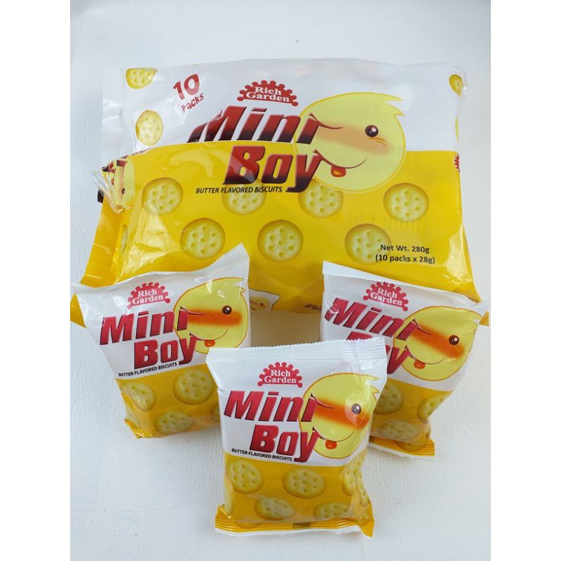 Mini Boy Butter Flavored Biscuits 10 x 28 grams | Shopee Malaysia