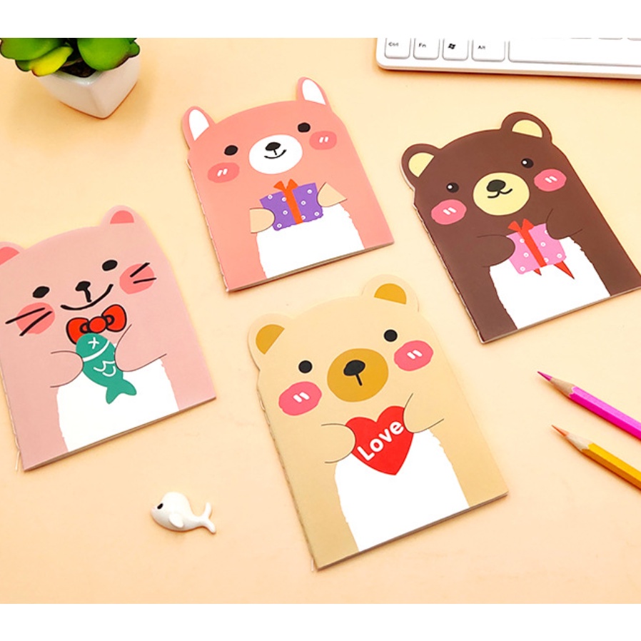 Cute Cartoon Mini Note Book School Note.STUDENT STATIONARY, Buku Nota ...