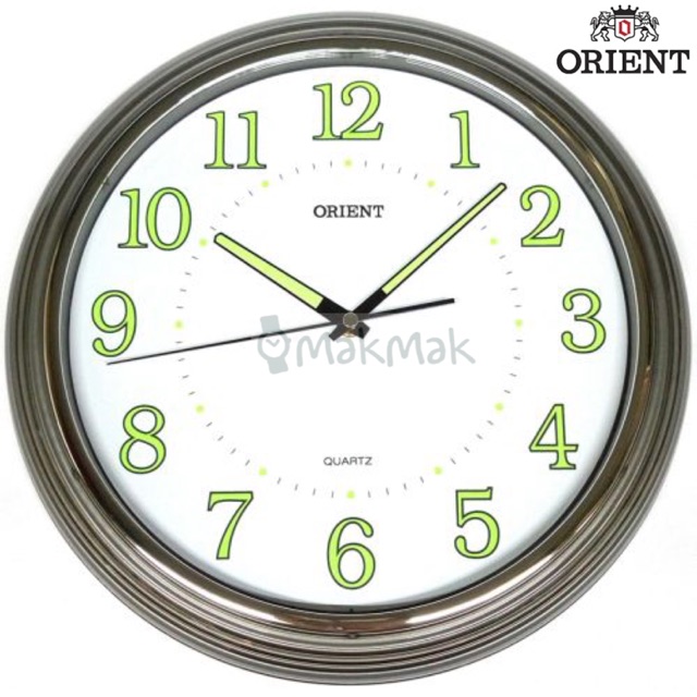 [100% Original] ORIENT Wall Clock QUARTZ OD177 MATT GRAY Jam Dinding OD ...
