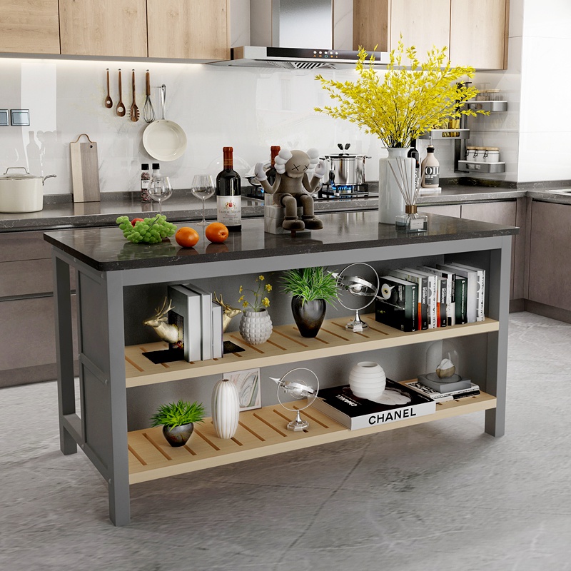 Nordic light luxury bar table rock plate island kitchen cooking console ...