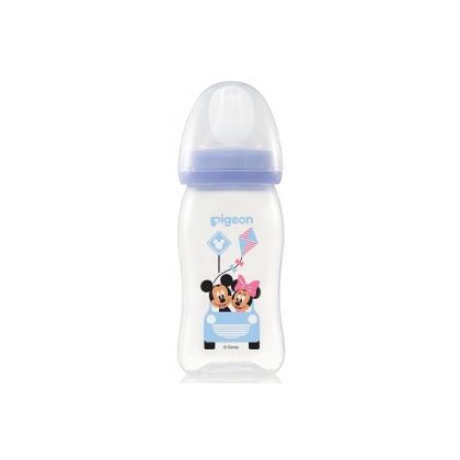 Pigeon Disney Blue Mickey & Minnie Mouse Wide Neck 5oz/160ml Bottle With SofTouch Teat | Shopee ...
