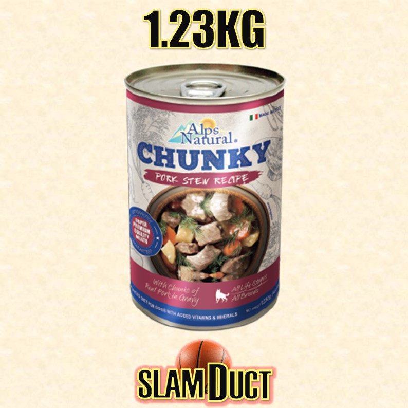 Alps Chunky Dog Wet Can Food Pork 1.23kg | Shopee Malaysia