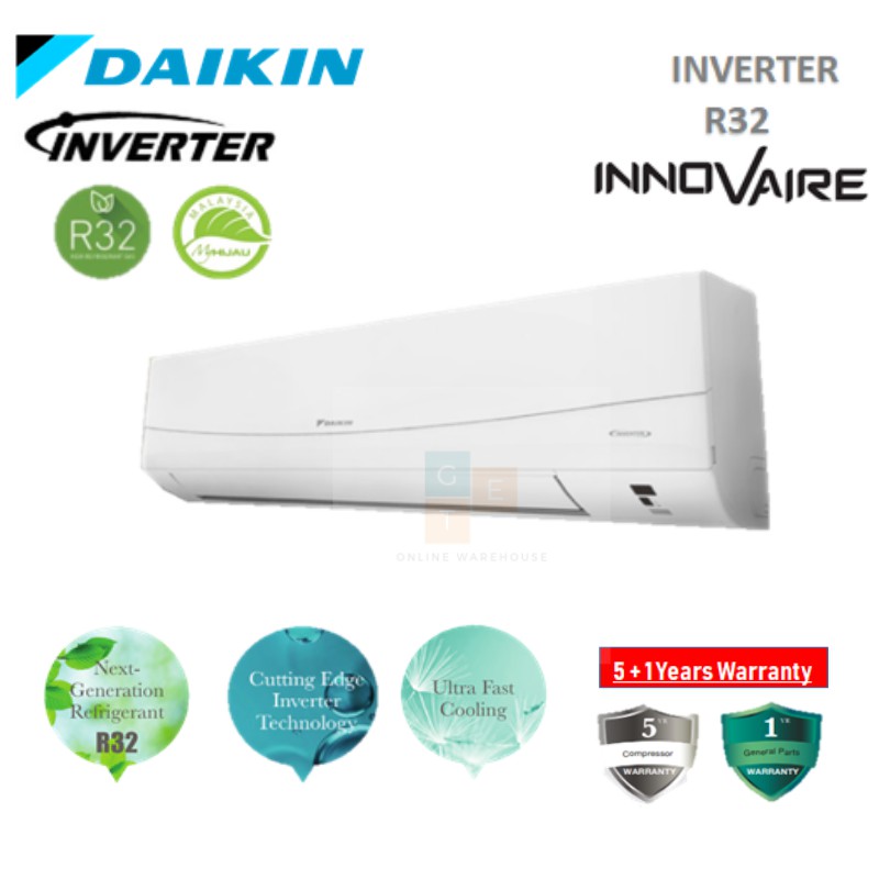 Daikin Inverter R32 Wall Mounted Air Conditioner FTKG-Q SERIES | Shopee ...