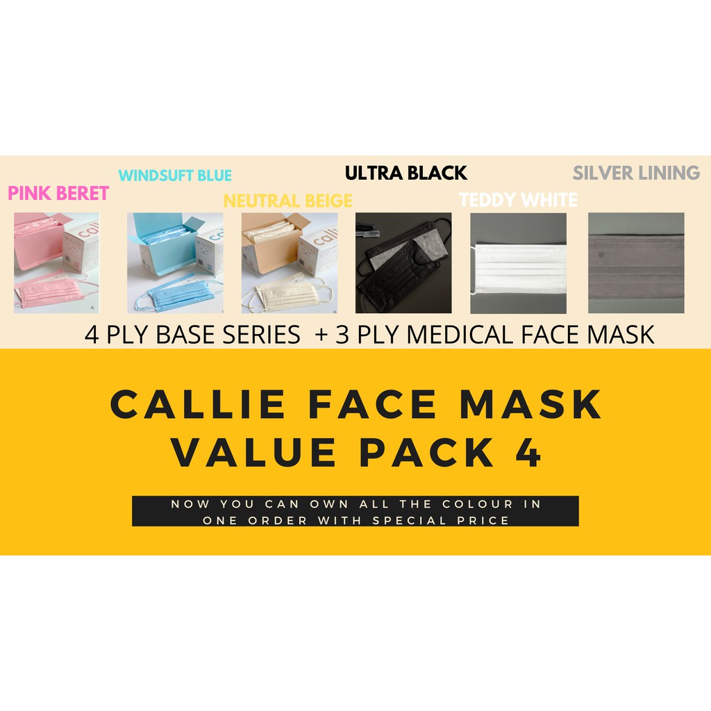 Callie Face Mask (Value Pack) | Shopee Malaysia