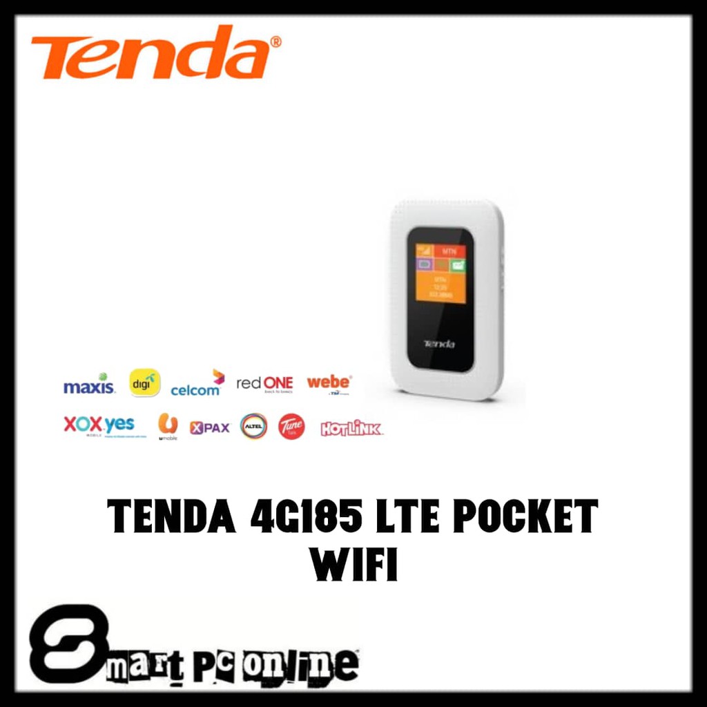 Tenda 4G185 Mobile Router Hotspot Portable Router Maxis/Digi/Celcom 4G SIM Card Router WiFi 150 ...
