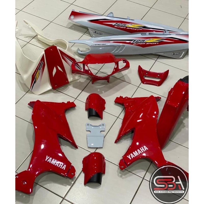 COVERSET 125zr / Coverset 125z /hitam robot /merah robot /hitam skala ...