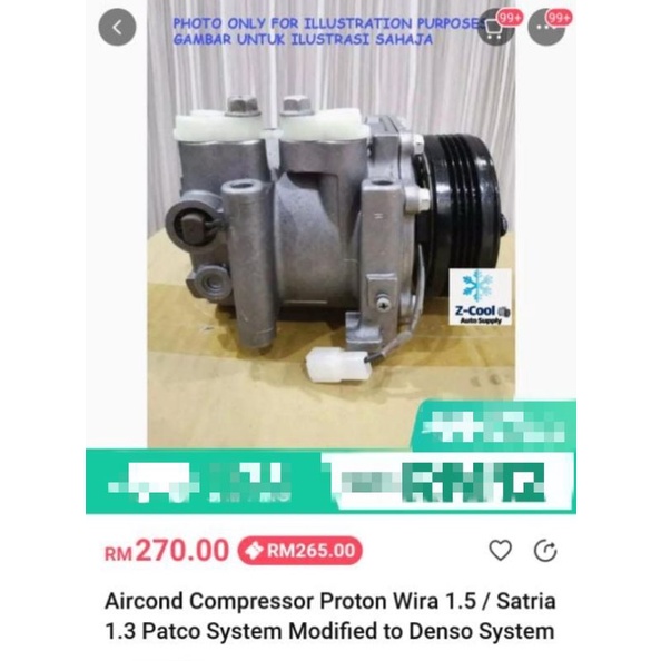 Proton Wira Aircond Compressor | Shopee Malaysia