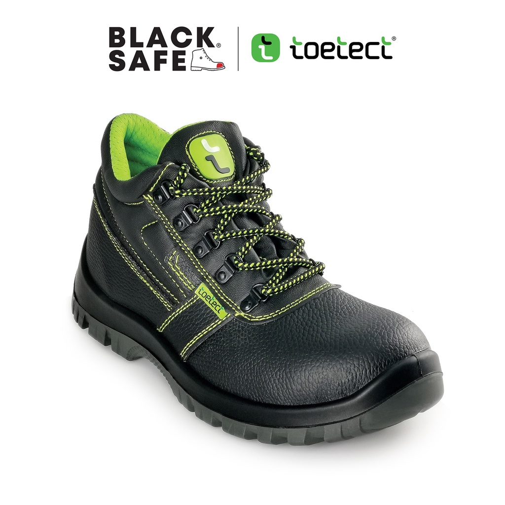 Toetect Men Mid Cut with Shoelace Safety Shoes TOE-SR1004 | Shopee Malaysia