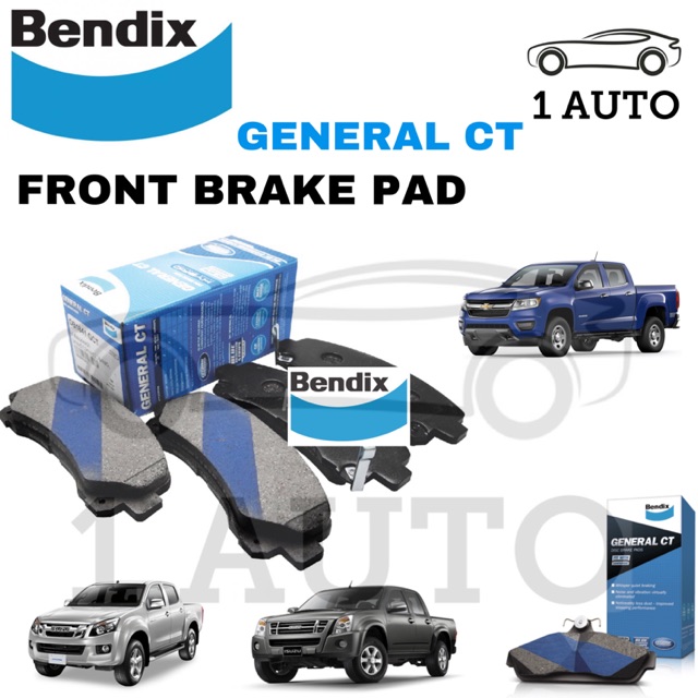 BENDIX GENERAL CT FRONT BRAKE PAD ISUZU DMAX 4WD D-MAX RT50 CHEVROLET COLORADO MU-X MU7 | Shopee ...