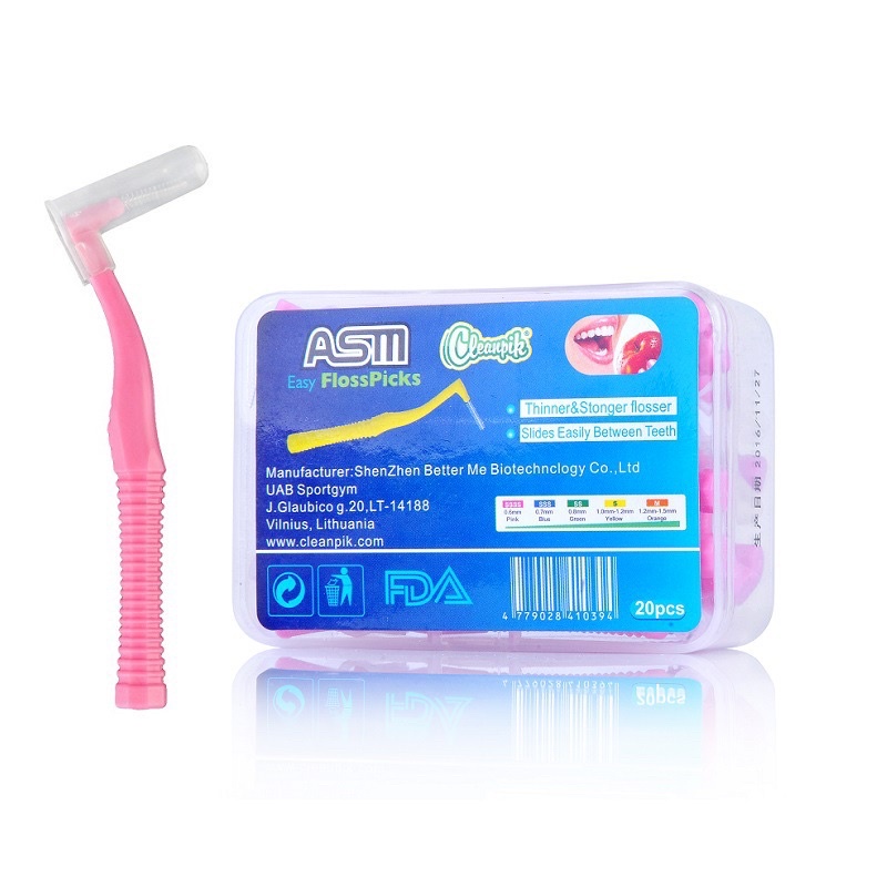 ASM interdental brush L shape tooth brush cleaner cleanpik 牙缝刷L型牙间刷齿间隙刷 ...